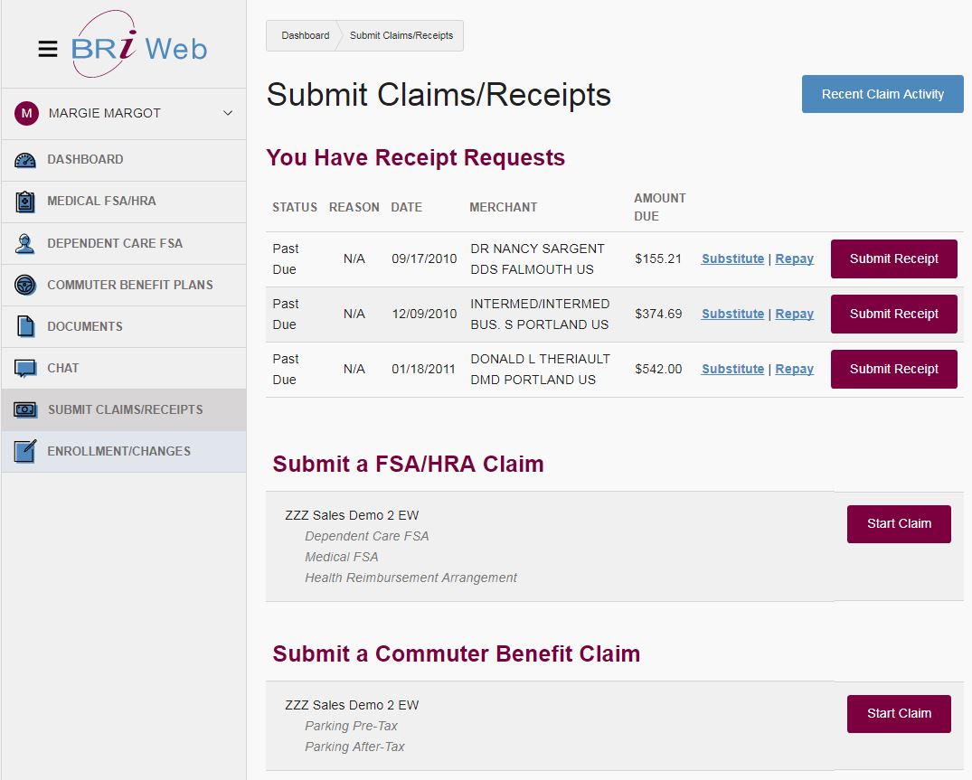 Submitting Claims - Walk Through | BRI | Benefit Resource