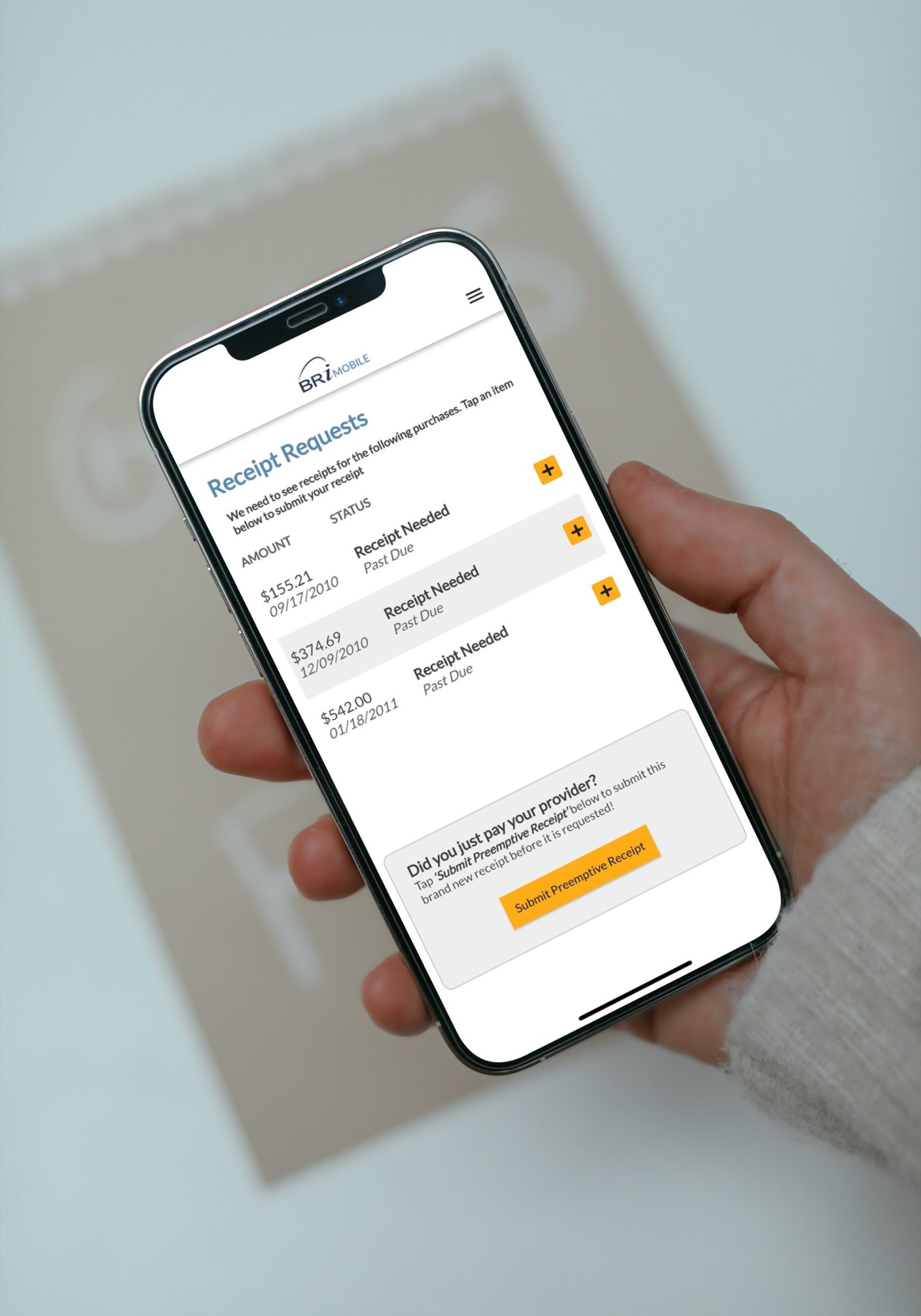 Submitting Receipts – Walk Through | BRI | Benefit Resource