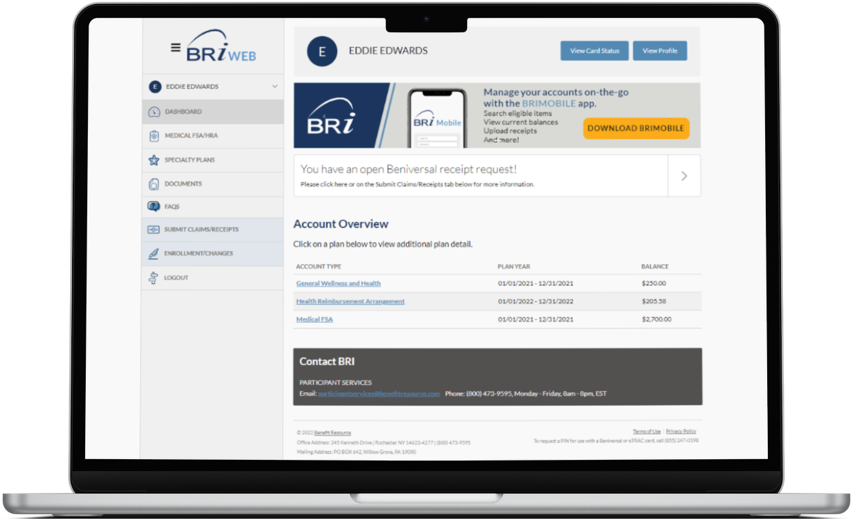 Check Your Balance - Walk Through | BRI | Benefit Resource