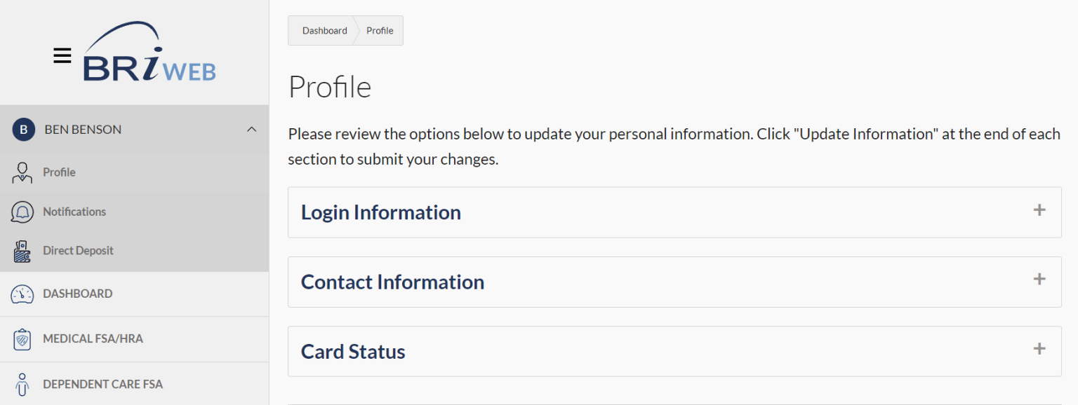 BRIWEB Participant Portal | BRI | Benefit Resource