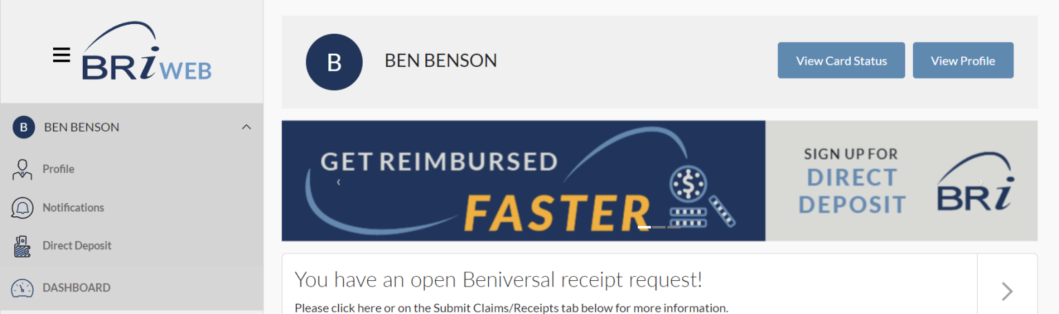 BRIWEB Participant Portal | BRI | Benefit Resource