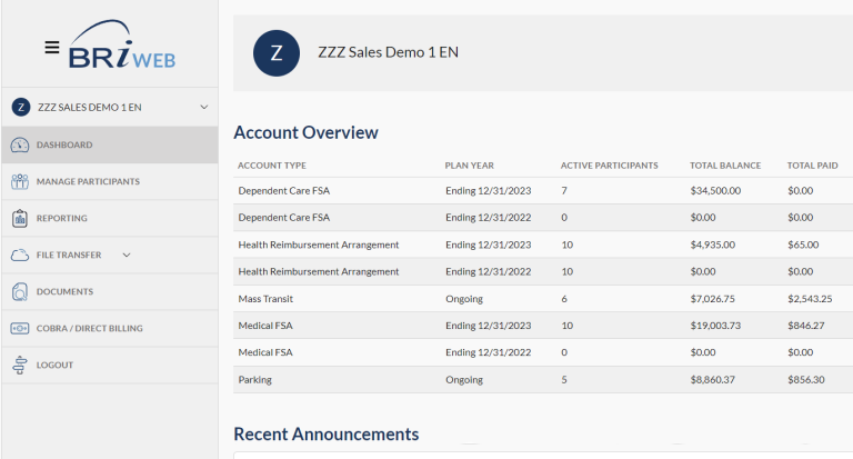 BRIWEB Management Portal | BRI | Benefit Resource
