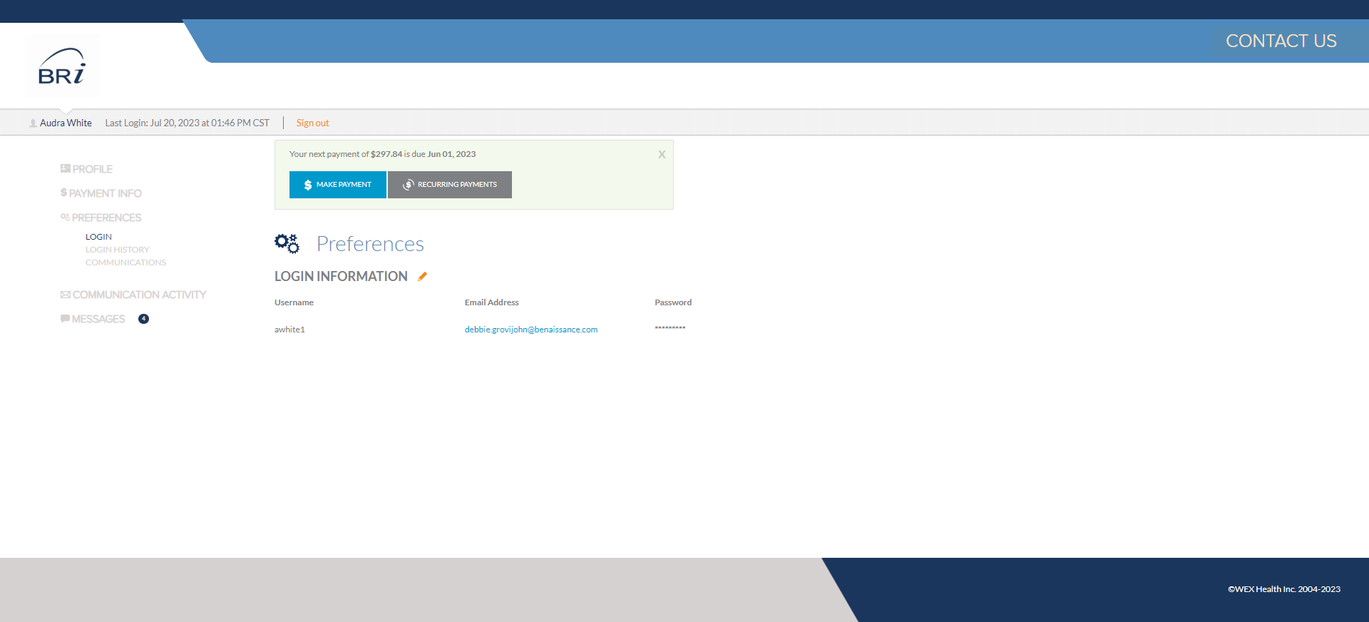 BRI COBRA & Direct Bill Member Portal | BRI | Benefit Resource